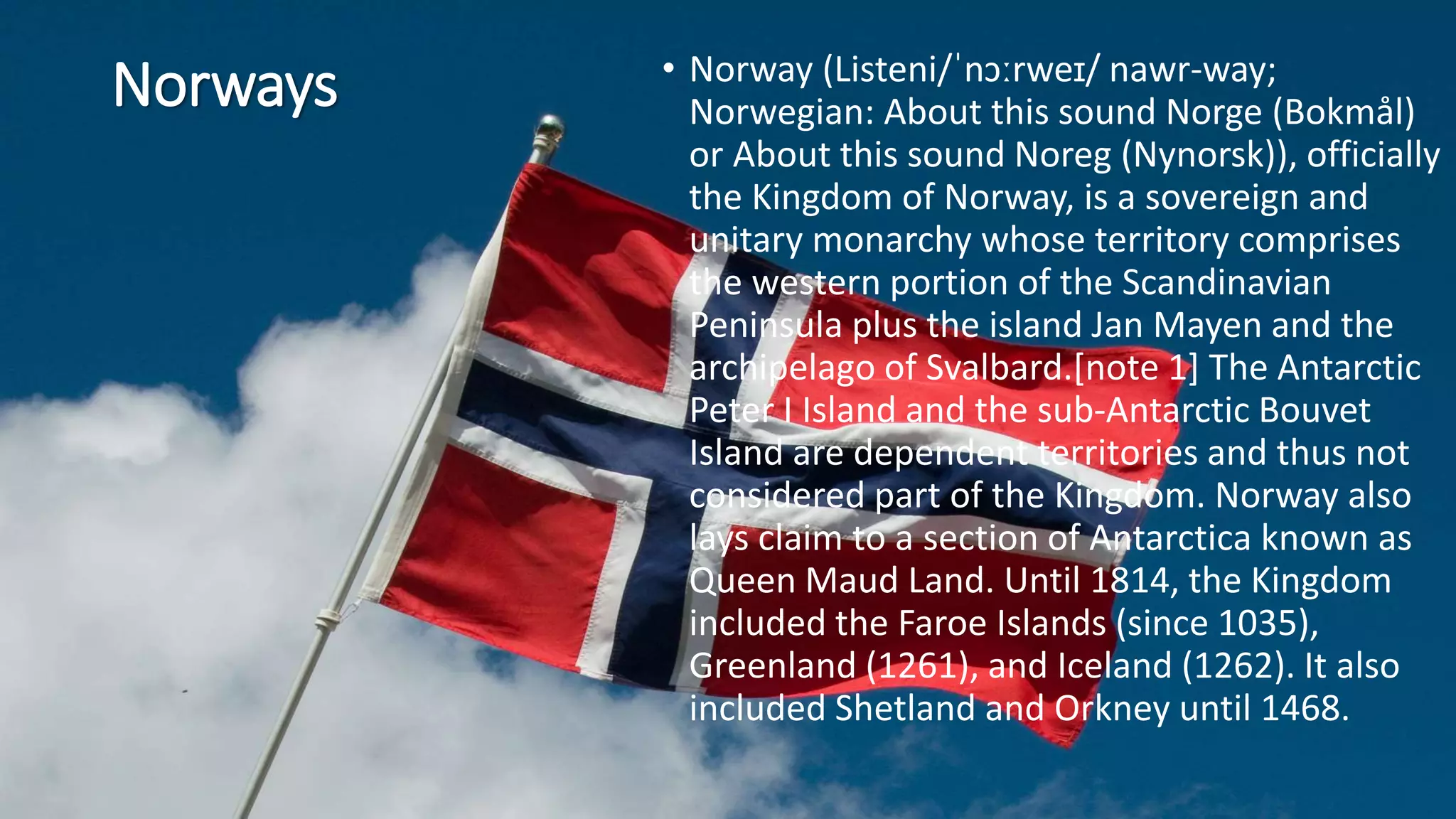 Norway landmarks, culture, food and visit places | PPTX