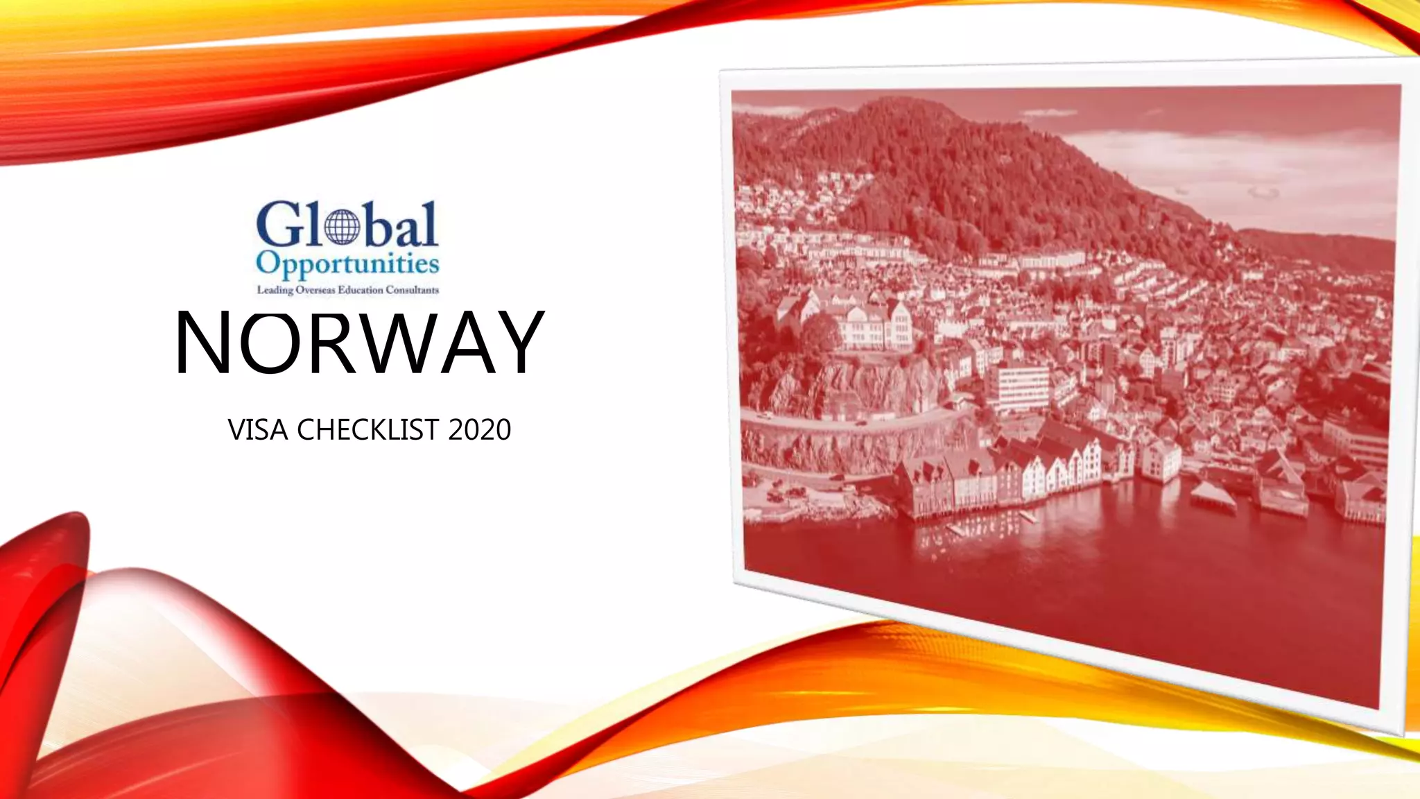 NORWAY VISA CHECKLIST | PPT