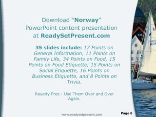 Norway Powerpoint Country | PPT