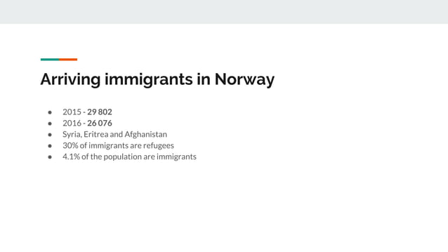 Norway’s national policy on immigration | PPT