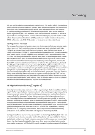 Norwegian Report on Low-level Radiofrequency Electromagnetic Fields | PDF