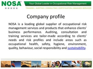 NOSA Products and Sevices | PPTX