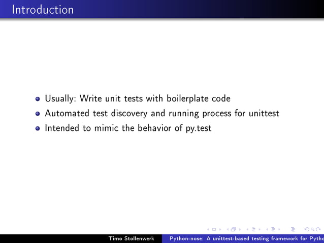 Python Nose A Unittest Based Testing Framework For Python That Makes Writing And Running Tests