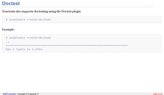 Unit Testing with Nose | PDF