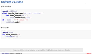 Unit Testing with Nose | PDF