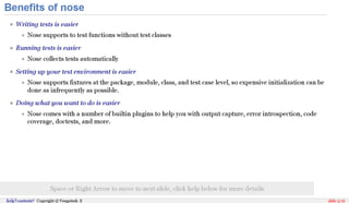 Unit Testing with Nose | PDF