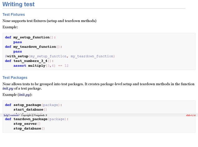 Unit Testing with Nose | PDF