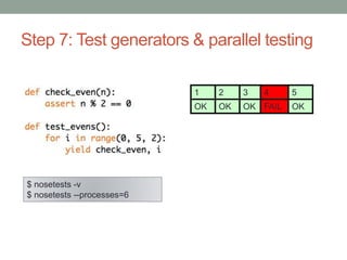 Unit Testing with Nose | PPT