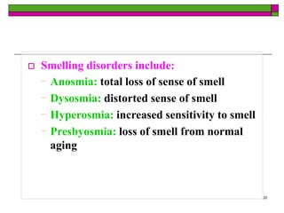 Sense Organ - Nose - Anatomy of Nose & Physiology of Olfaction | PPT