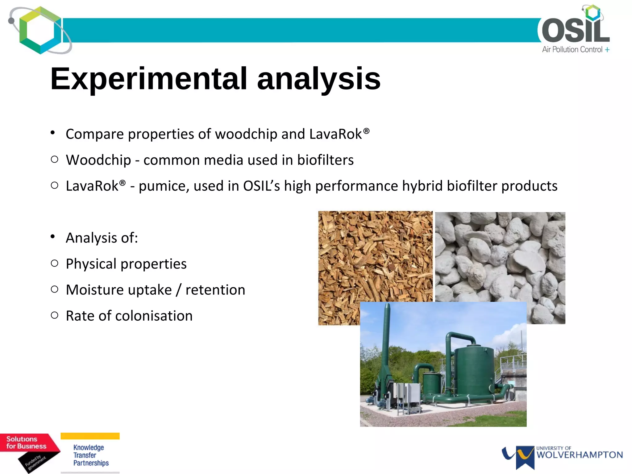 Packaging material in bio-filtration systems: Woodchip vs. Pumice | PPT