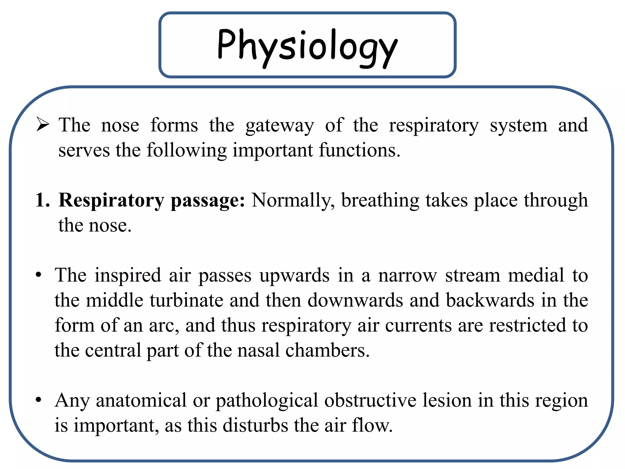 Nose anatomy and physiology | PPTX
