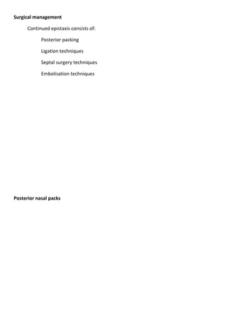epistaxis | PDF
