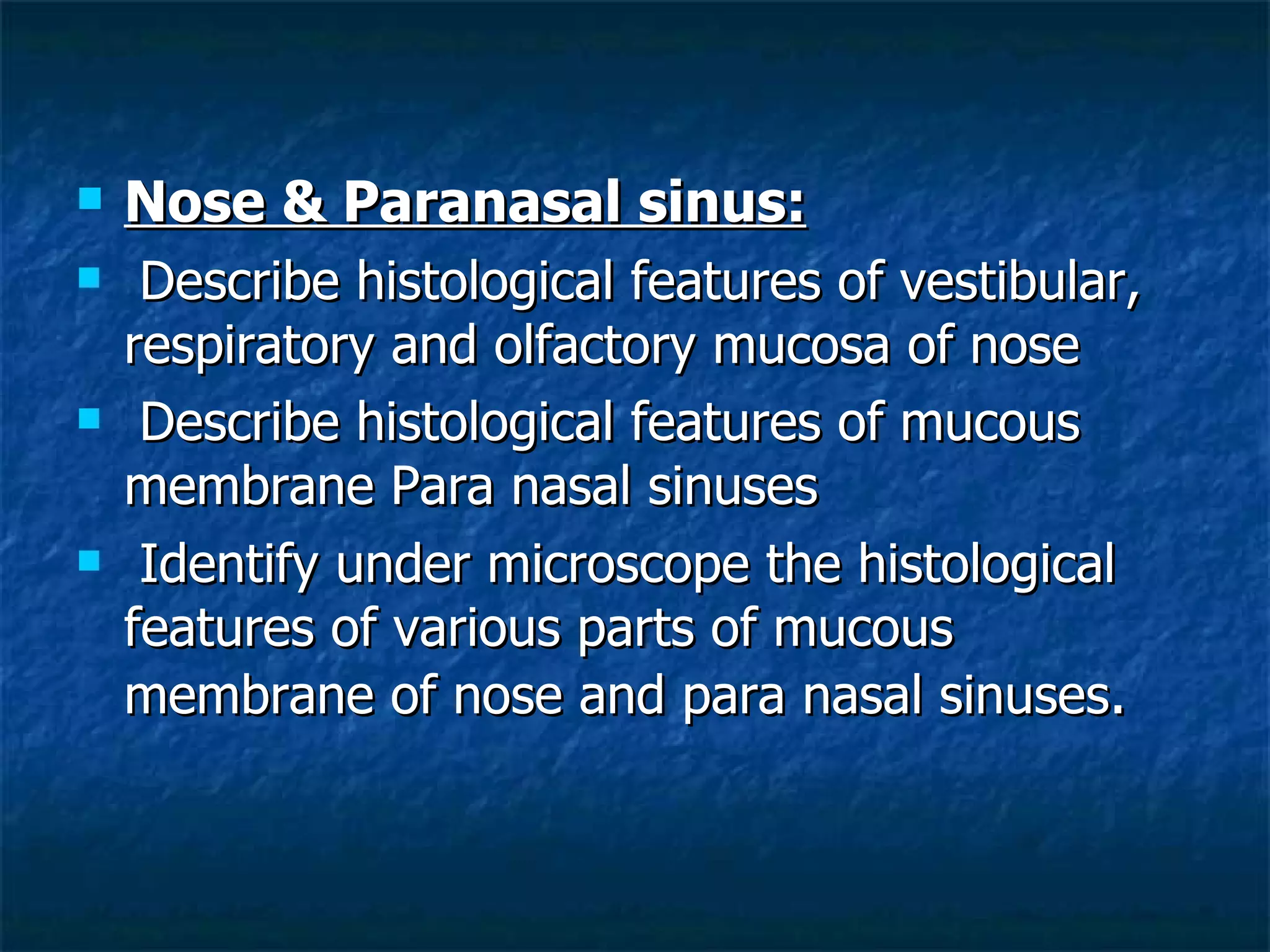 Nose And Paranasal Sinusefinal | PPT