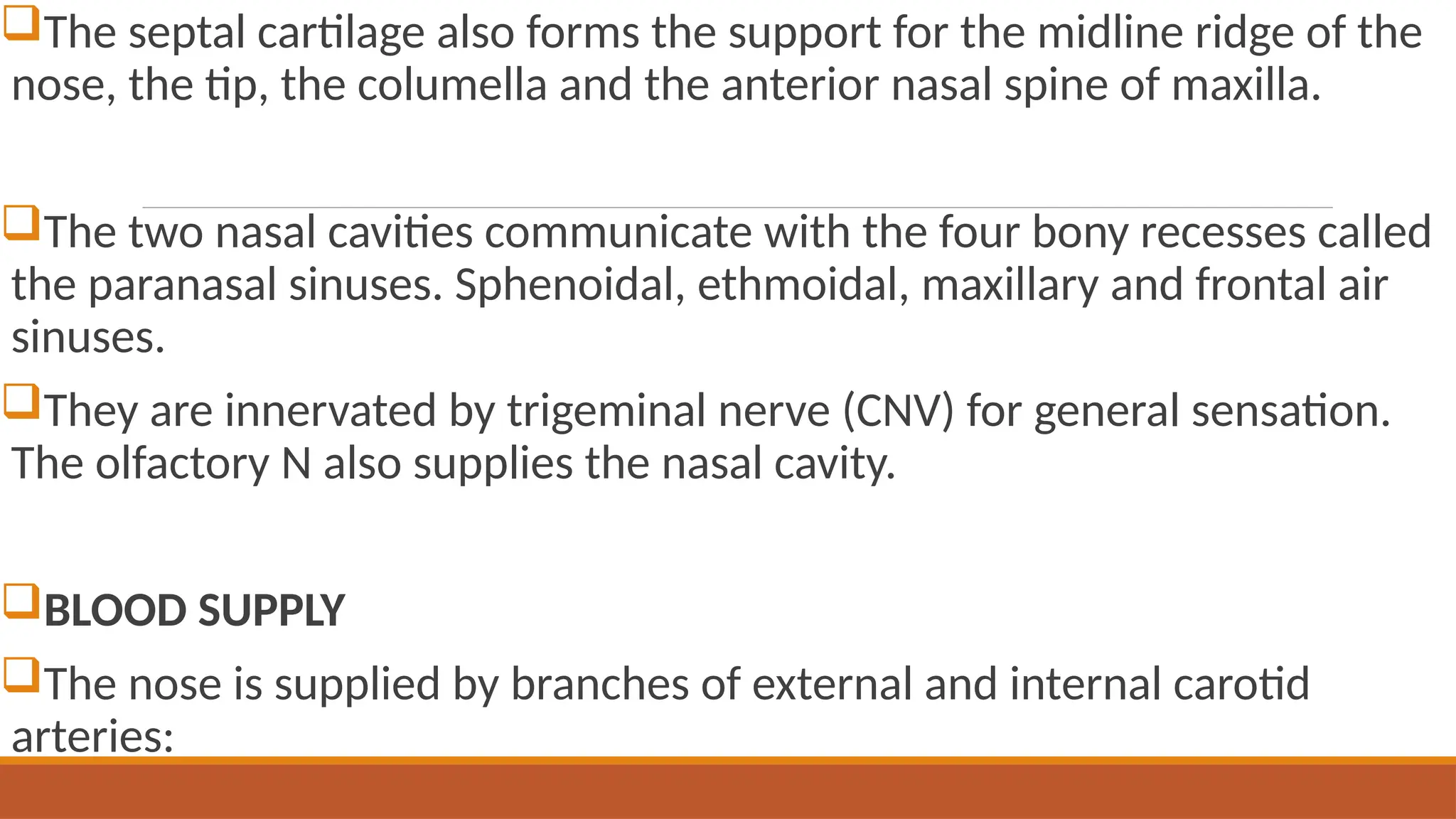 Nose and paranasal sinuses ( head anatomy) | PPTX