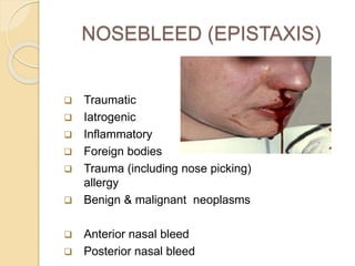 nose and paranasal sinuses EXCELLENT SLIDES TO CULL FROM NOSE SINUSES ...
