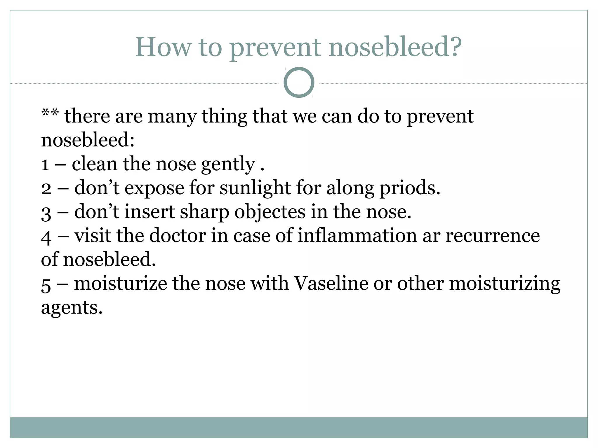 Nosebleed | PPT