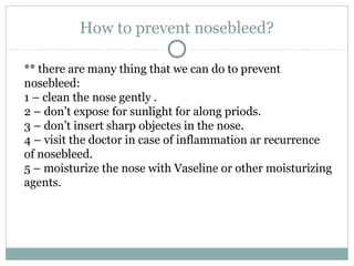 Nosebleed | PPT