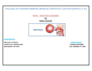 NOSE CANCER Yashita lesson plan Health & Cancer Related Topics.pdf
