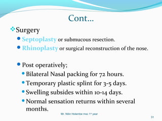 Nose disorder med search disorder ppt | PPT