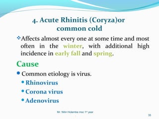 Nose disorder med search disorder ppt | PPT