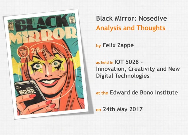 Blackmirror S03E01 - Nosedive - Analysis and philosophical thoughts ...