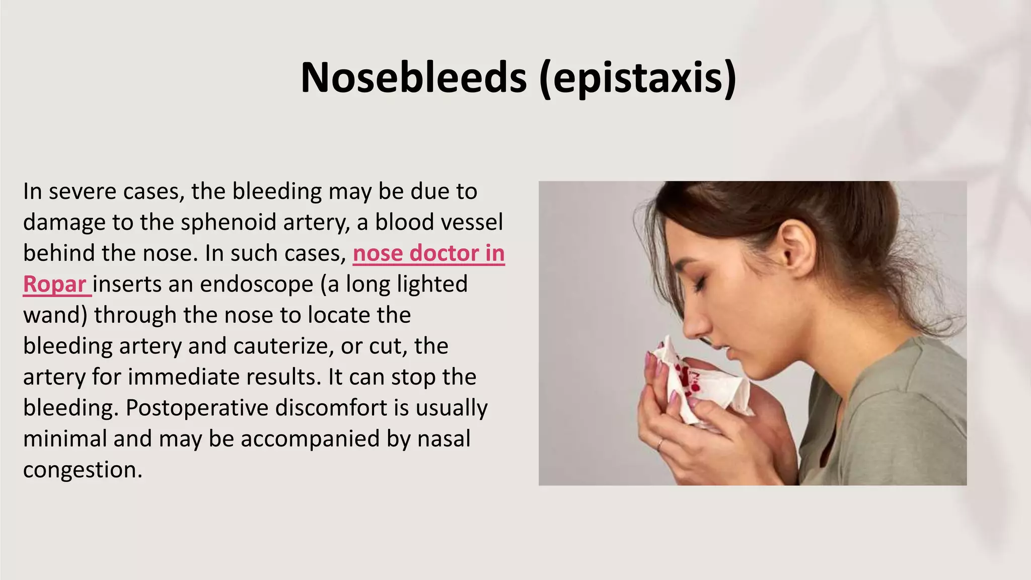 Nose Doctor In Ropar | PPTX