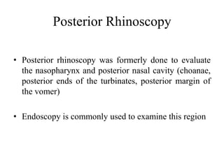 Nose & nasal cavity ii | PPTX