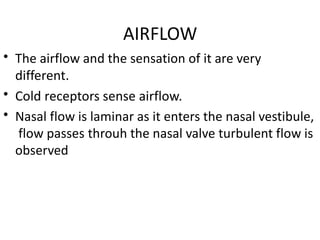 PHYSIOLOGY OF NOSE & PARANASAL SINUSES | PPTX