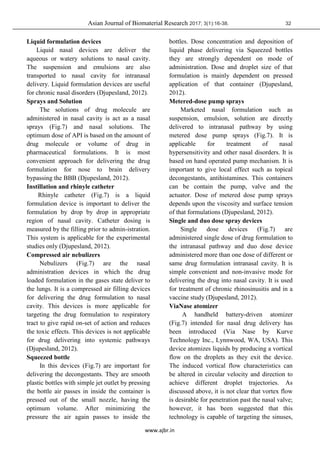 Nose to brain a versatile mode of drug delivery system | PDF