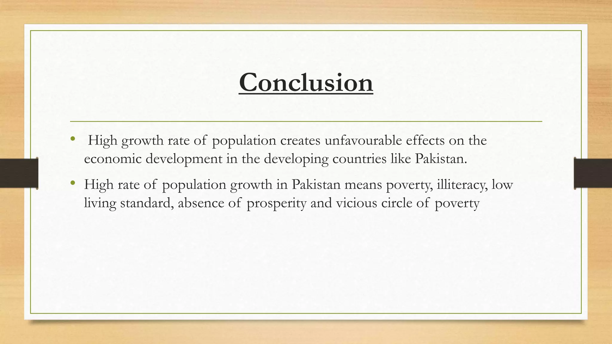 Impact of population growth on national development | PPTX