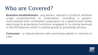 RA 10909 - No Shortchanging Act | PDF