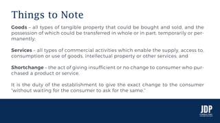 RA 10909 - No Shortchanging Act | PDF