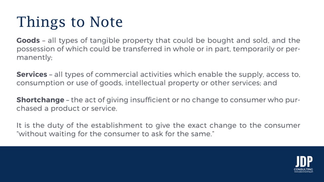 RA 10909 - No Shortchanging Act | PDF | Business | Business and Finance
