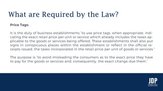 RA 10909 - No Shortchanging Act | PDF