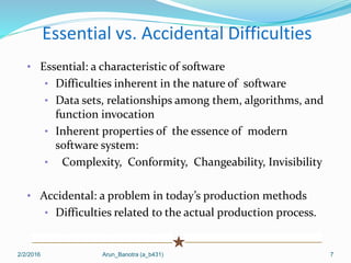 No silver bullet essence and accidents of software engineering | PPTX