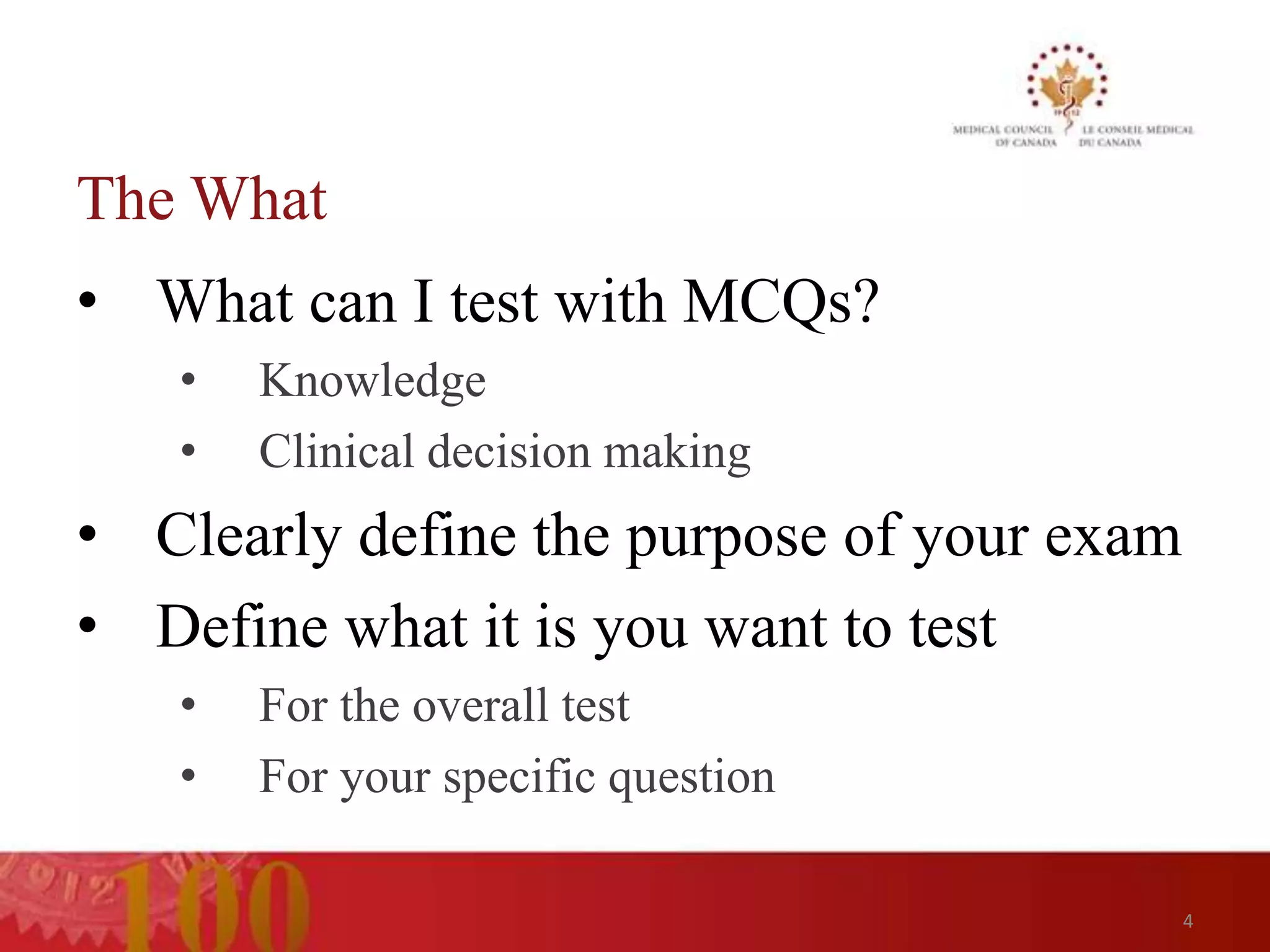 Workshop — The Art of Writing Good Multiple-Choice Questions for High ...