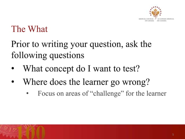 Workshop — The Art of Writing Good Multiple-Choice Questions for High ...