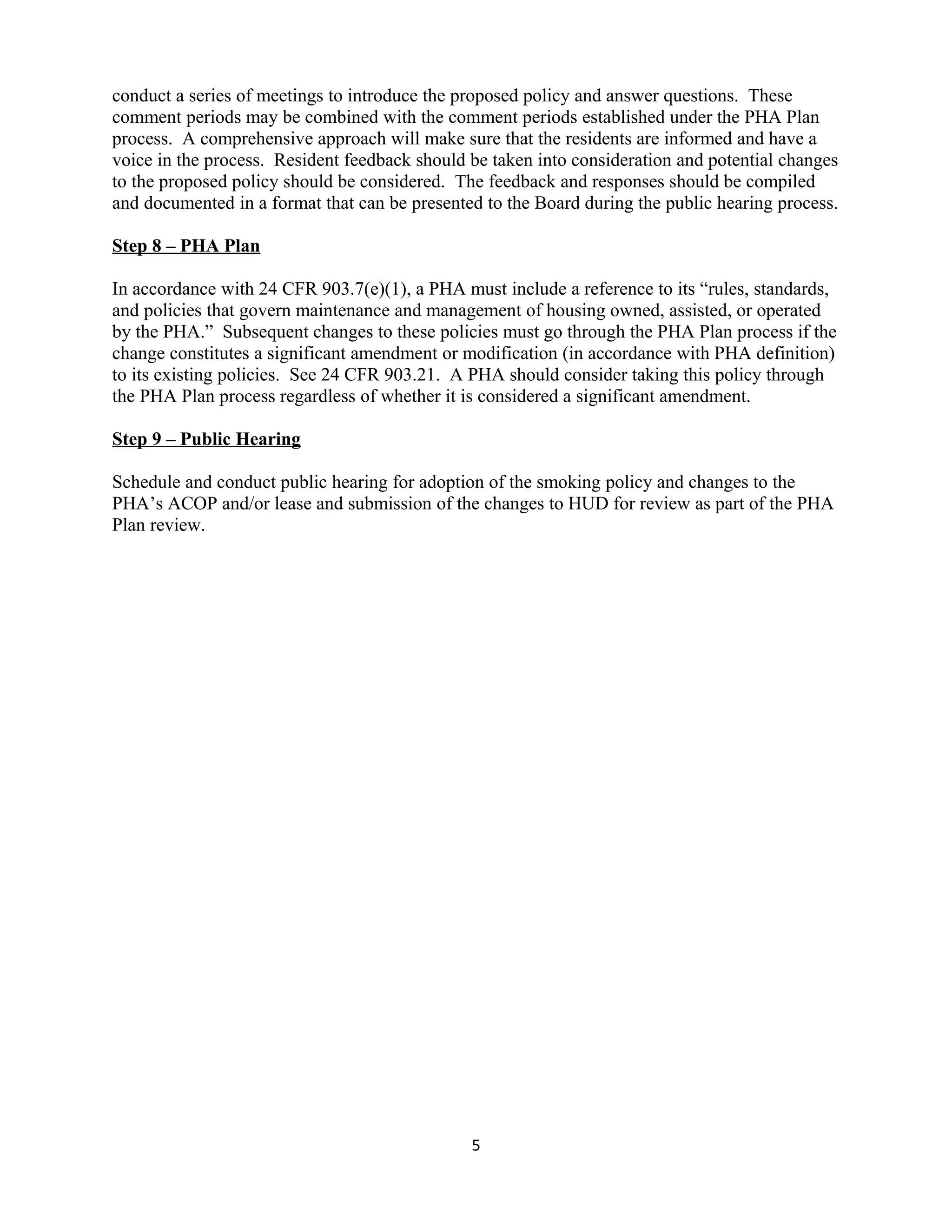 No smoking policy guidance handout | DOC