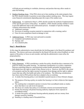 No smoking policy guidance handout | DOC