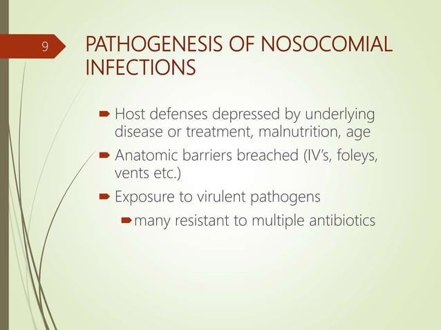 Nosocomial infections | PPT