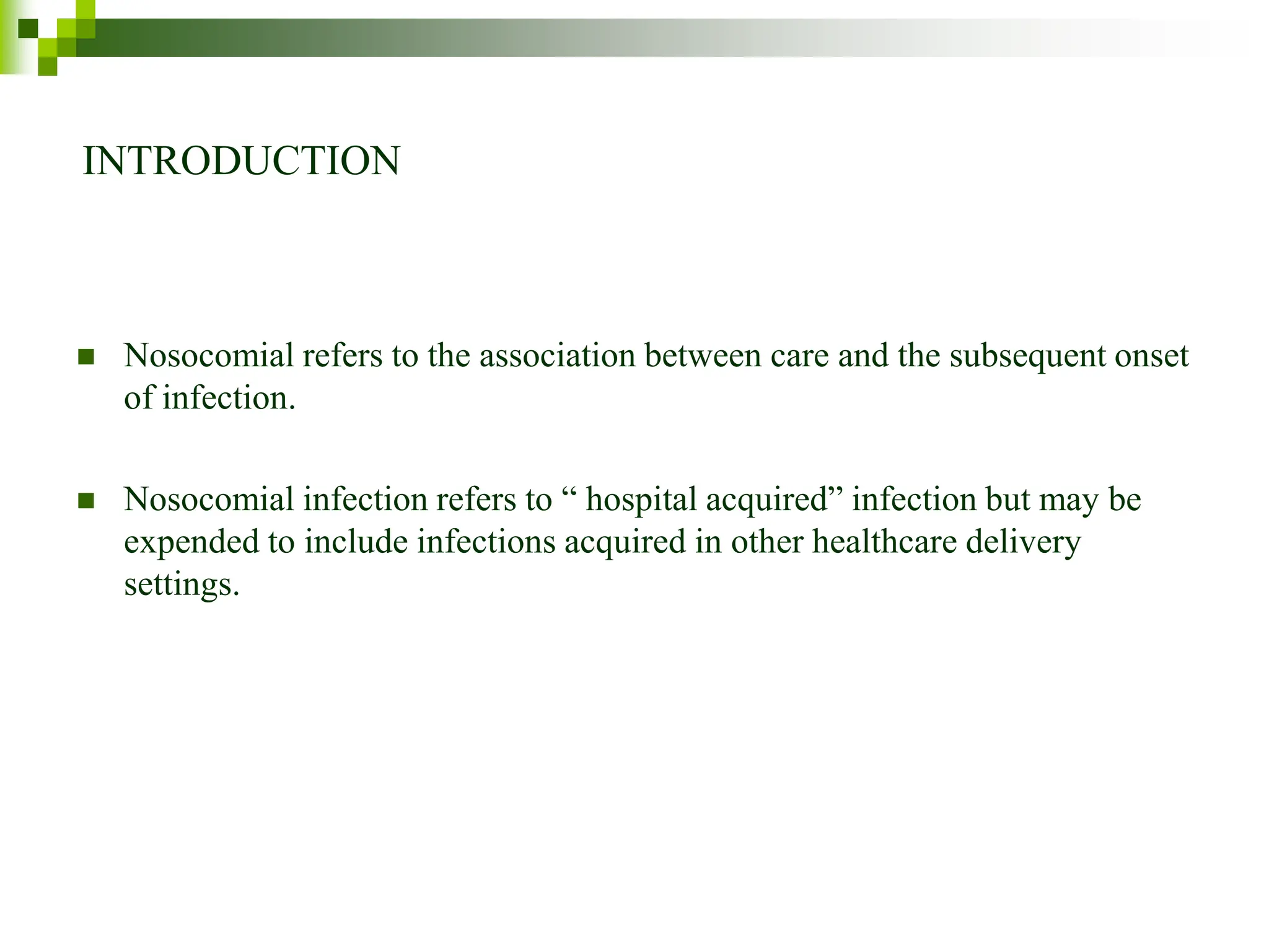 NOSOCOMIAL INFECTIIONS PPT.pptx hospital acquired infection | PPT