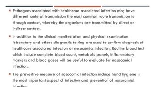 nosocomial infection in medical surgical nursing | PDF