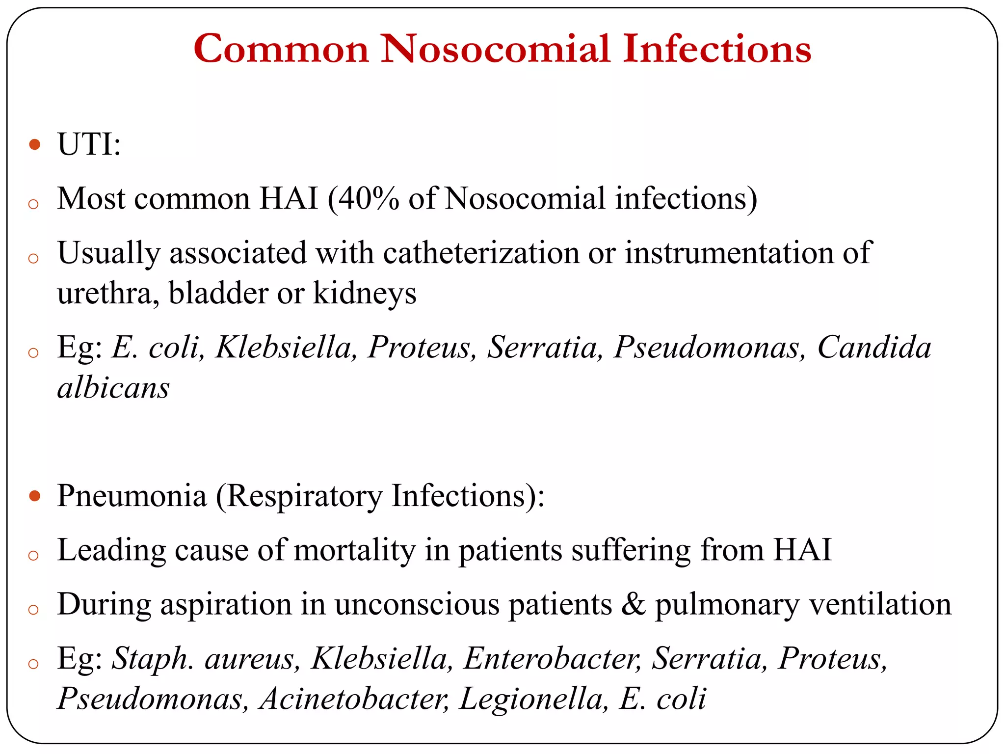 Nosocomial infection & control | PPSX