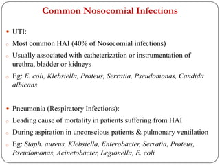 Nosocomial infection & control | PPSX