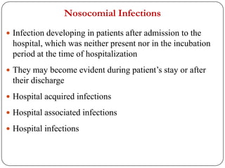 Nosocomial infection & control | PPSX