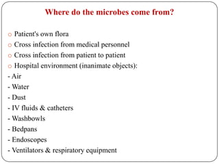 Nosocomial infection & control | PPSX
