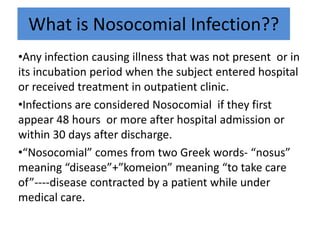 Nosocomial infections | PPTX