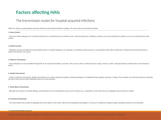 nosocomial infections for medical students | PPTX