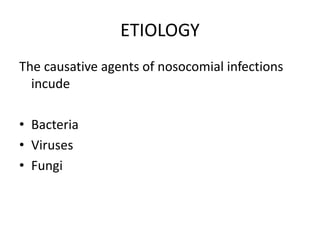 Nosocomial infections | PPTX