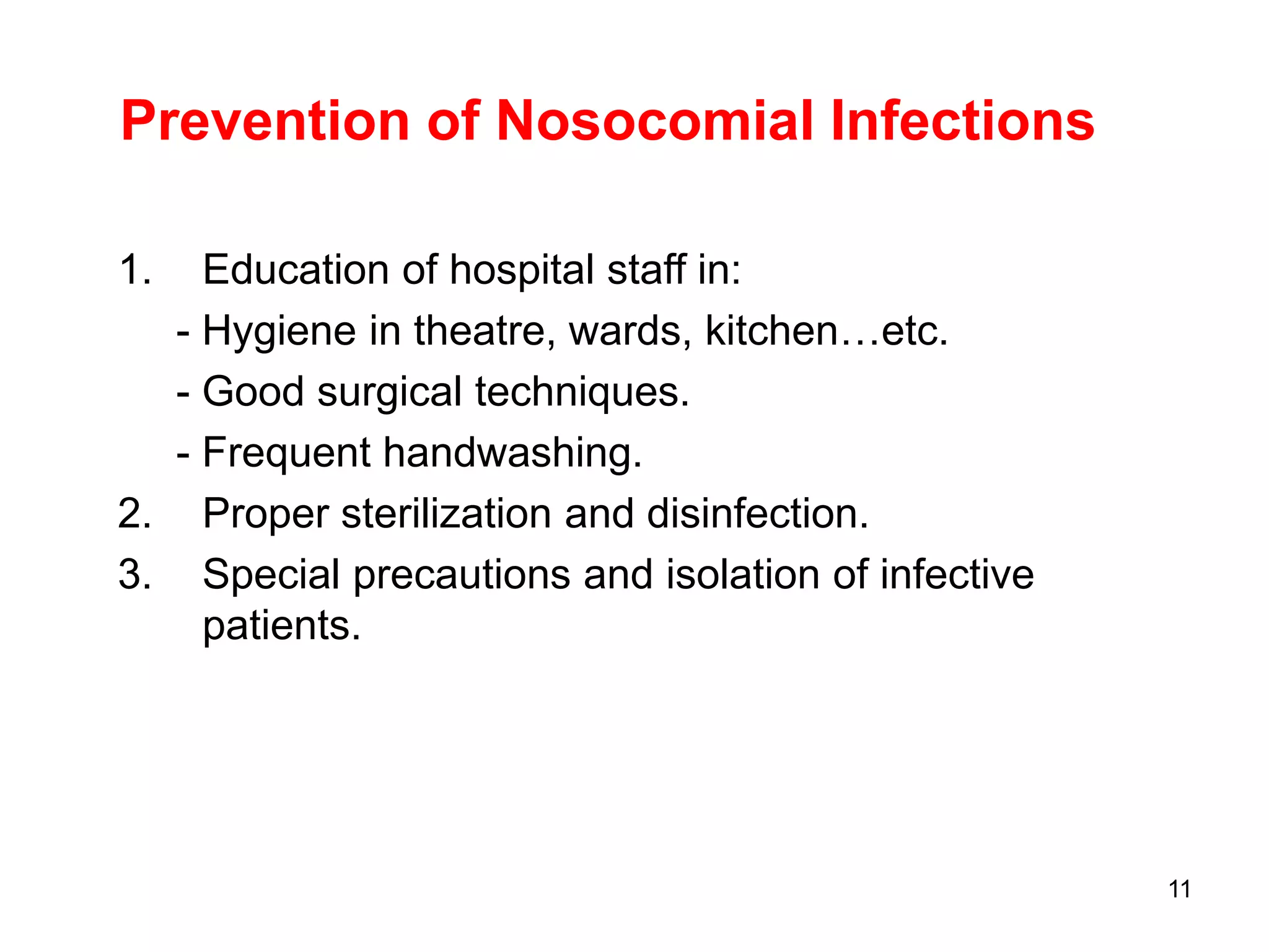 Nosocomial infections and infection control | PPT